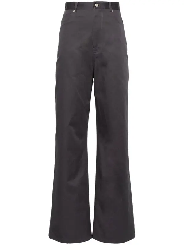 Loewe High-waisted Cotton Trousers