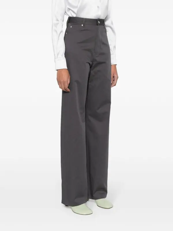 Loewe High-waisted Cotton Trousers