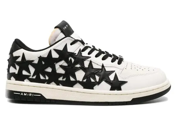 Amiri Stars Low Top Sneakers - White/black