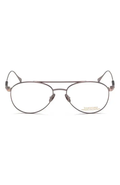 TOM FORD 54mm Pilot Optical Glasses - Ruthenium