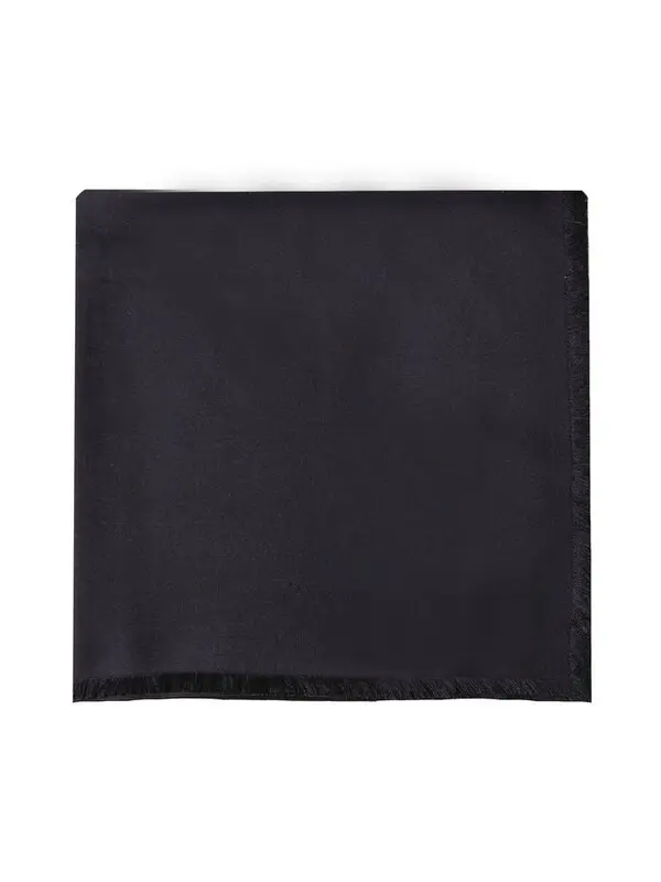 Valentino Garavani Logo Detailed Scarf Black Editorialist