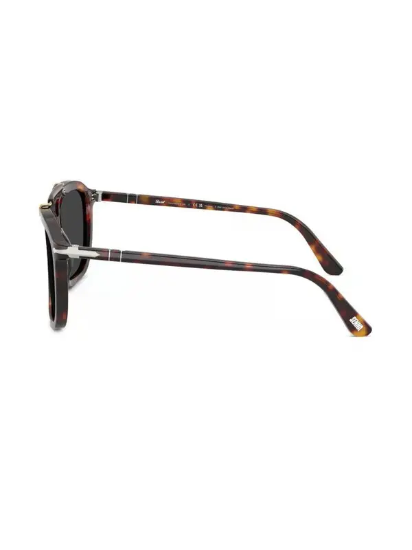 Persol Tortoiseshell Square Frame Sunglasses