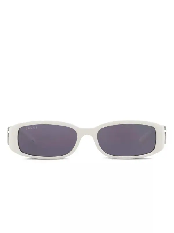 Gucci Rectangle-frame Sunglasses - White