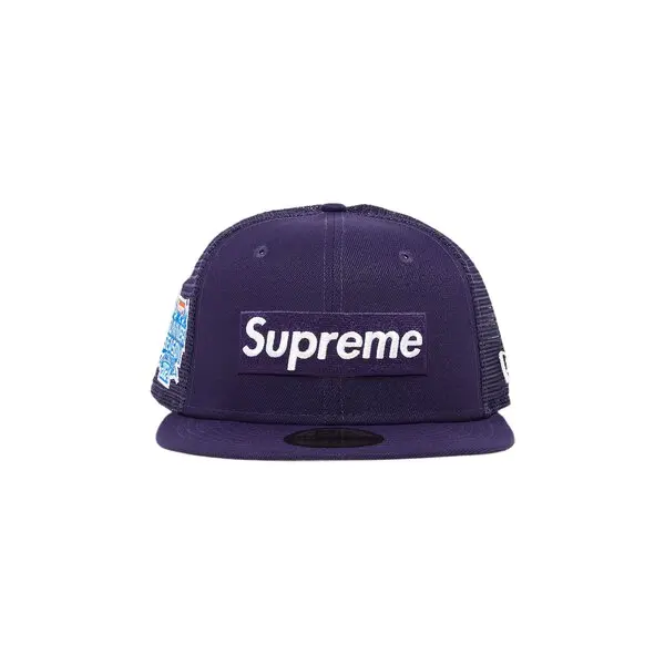 Supreme Box Logo New Era Cap - Purple