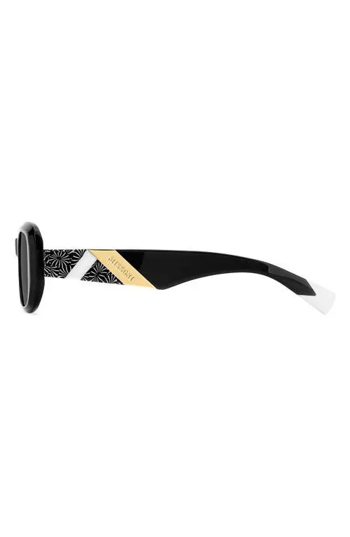 Missoni 52mm Rectangular Sunglasses - Black/ Grey