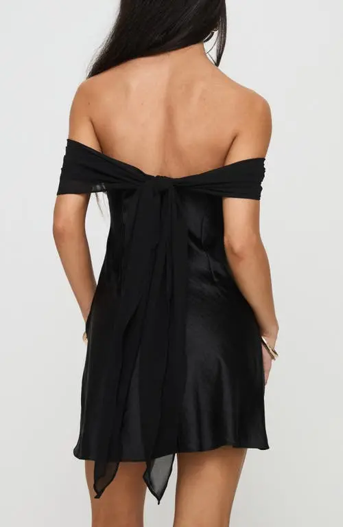 sachin and babi light blue dress Merryth Draped Tie-Neck Maxi Dress in Black