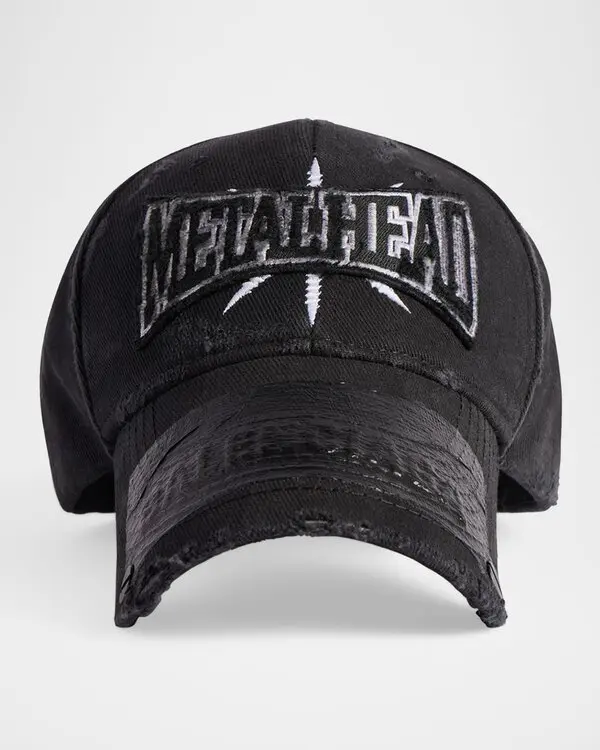 Balenciaga Metalhead Baseball Cap - 1000 Black