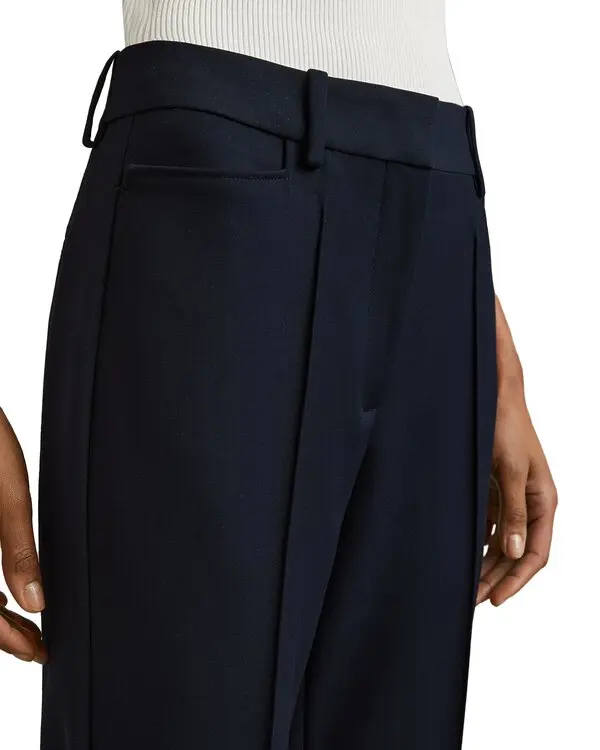 REISS Petite Gabi Flare Pants - Navy