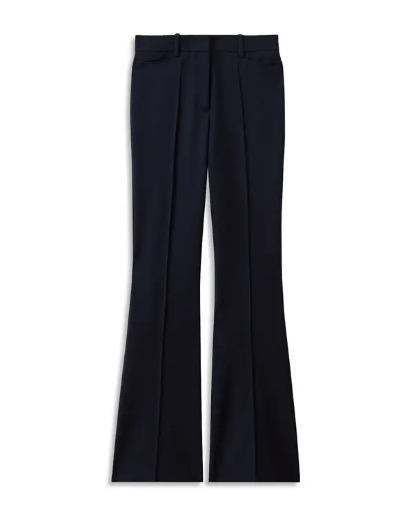 REISS Petite Gabi Flare Pants - Navy