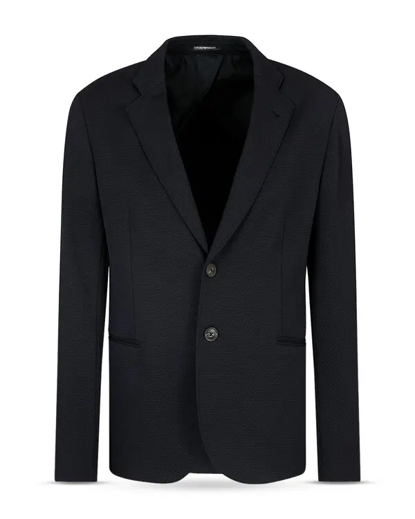 Emporio Armani Regular Fit Stretch Jersey Blazer