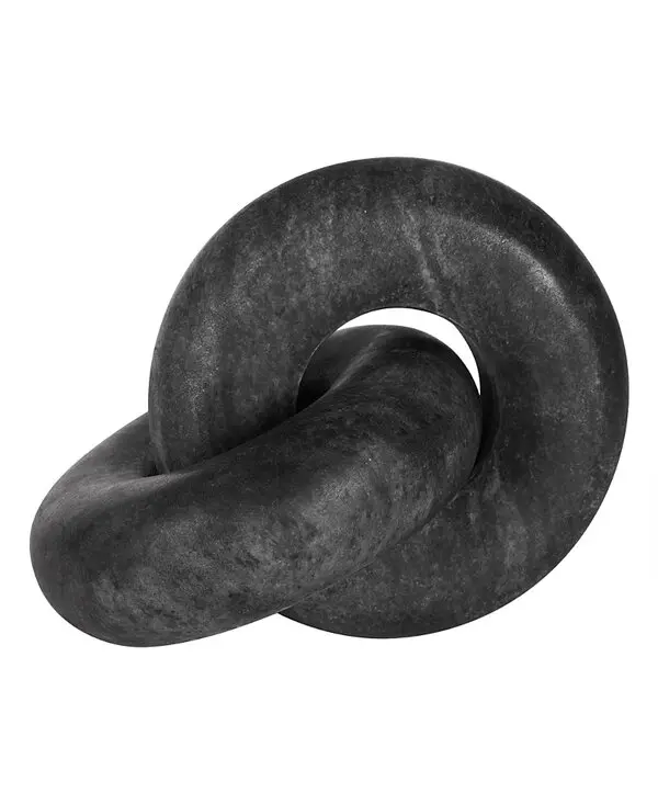 GAURI KOHLI Munich Marble Knot Sculpture - Black