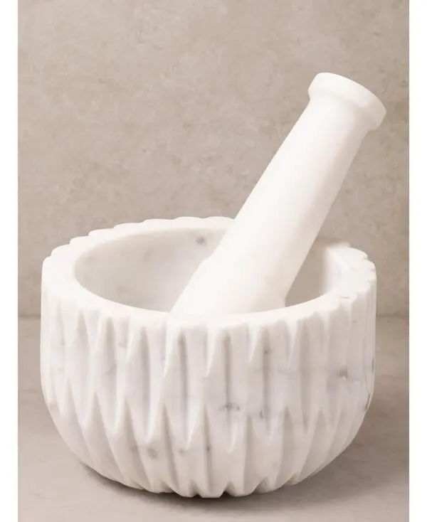 GAURI KOHLI Russell Marble Mortar And Pestle