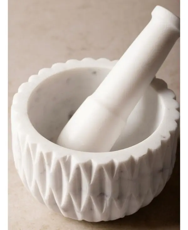 GAURI KOHLI Russell Marble Mortar And Pestle