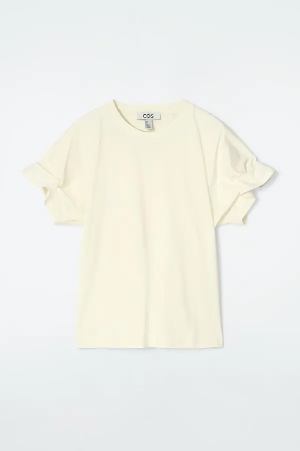 Cos Gathered-sleeve T-shirt