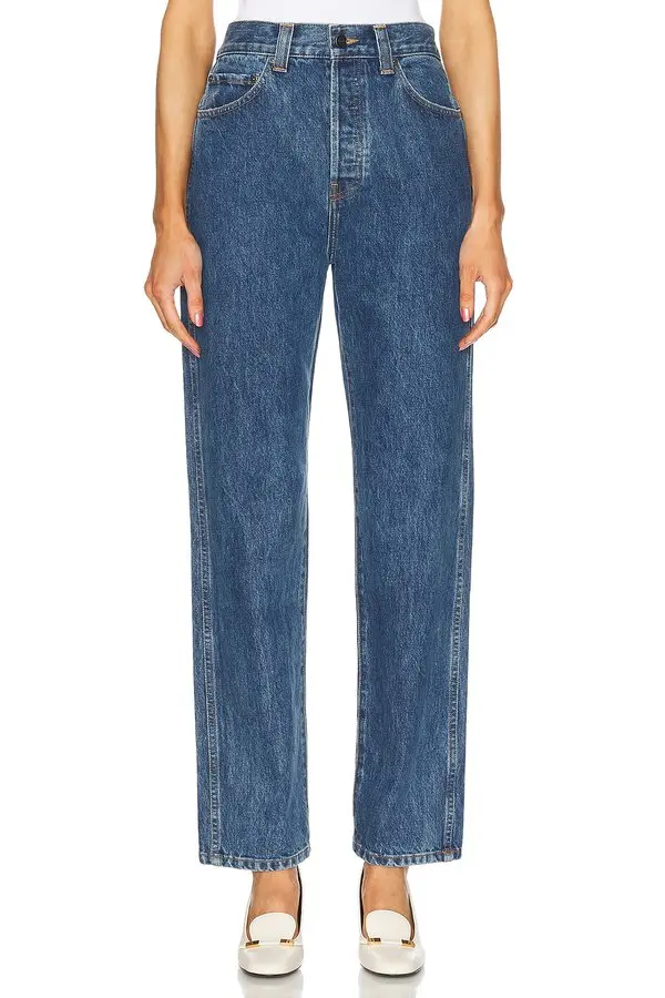 Khaite Corben Relaxed Leg Jeans - Boone