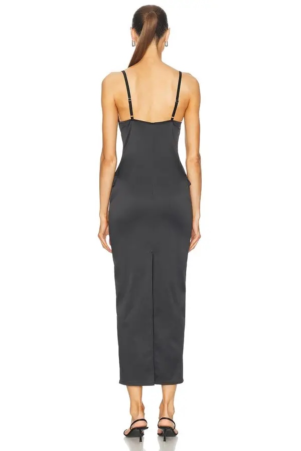 FLEUR DU MAL U-plunge Maxi Dress