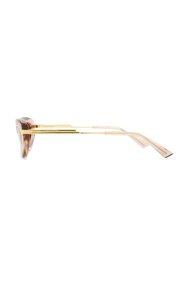 Bottega Veneta Oval Sunglasses - Brown