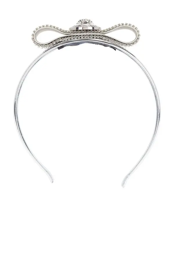 Versace Metallic Headband - Silver & Palladium
