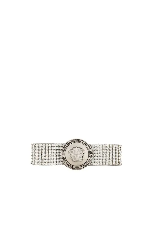 Versace Metallic Hair Clip - Silver & Palladium