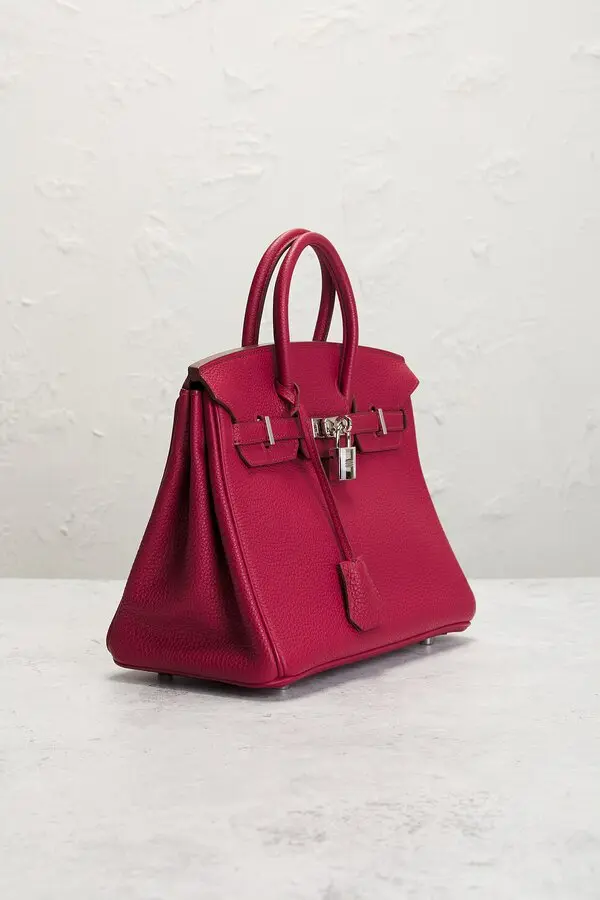 Hermès Togo Birkin 25 Handbag - Rouge Grenat