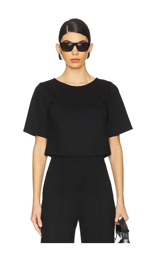 RIPLEY RADER Ponte Knit Short Sleeve Top