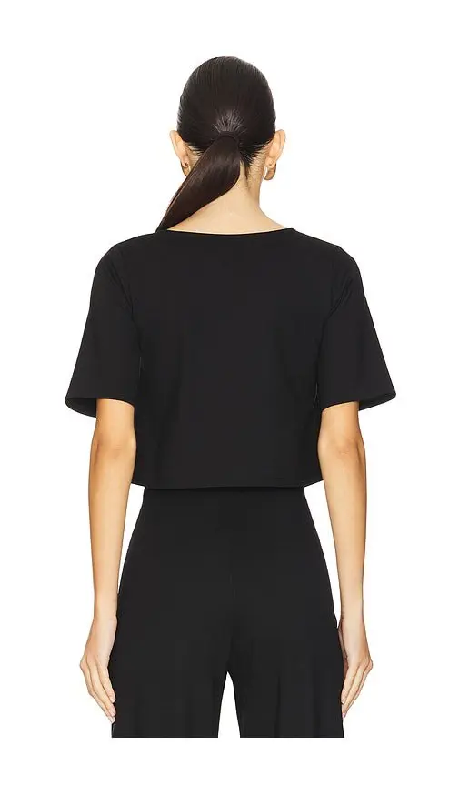 RIPLEY RADER Ponte Knit Short Sleeve Top