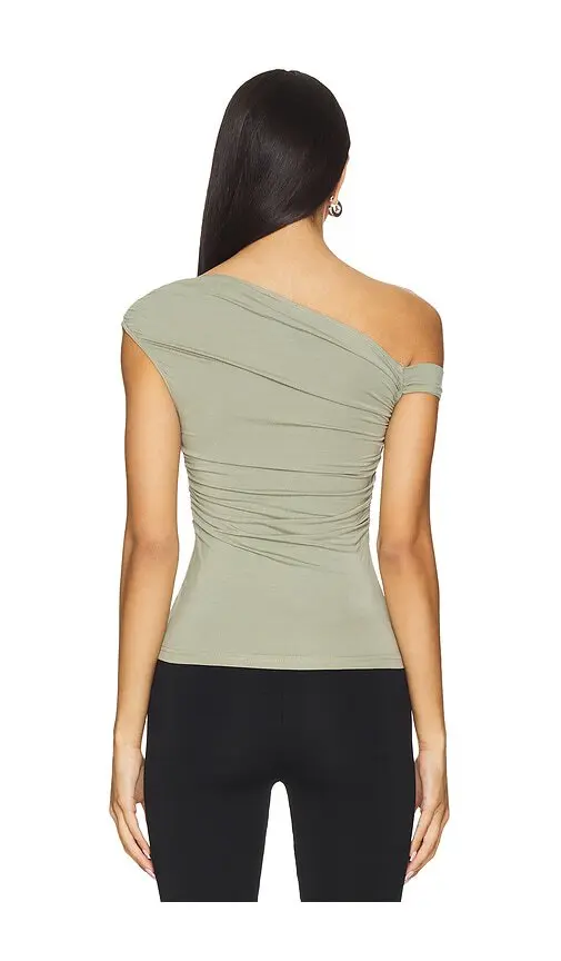 Superdown Moxie One-shoulder Top - Sage