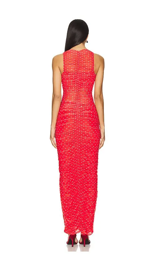 AFRM X Peyton Ruched Mesh Gown