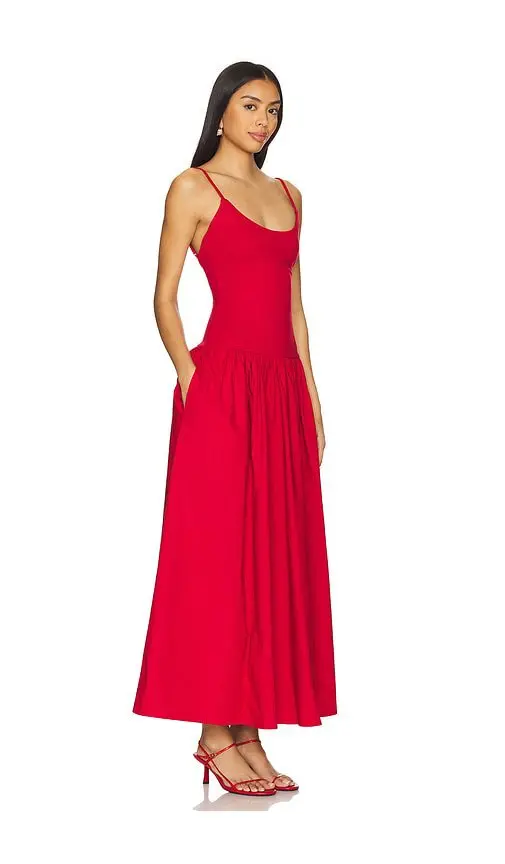woman silk dress Red Silk Gown – L'école Des Femmes main image 1