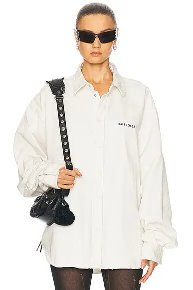 Balenciaga Large Fit Long Sleeve Shirt