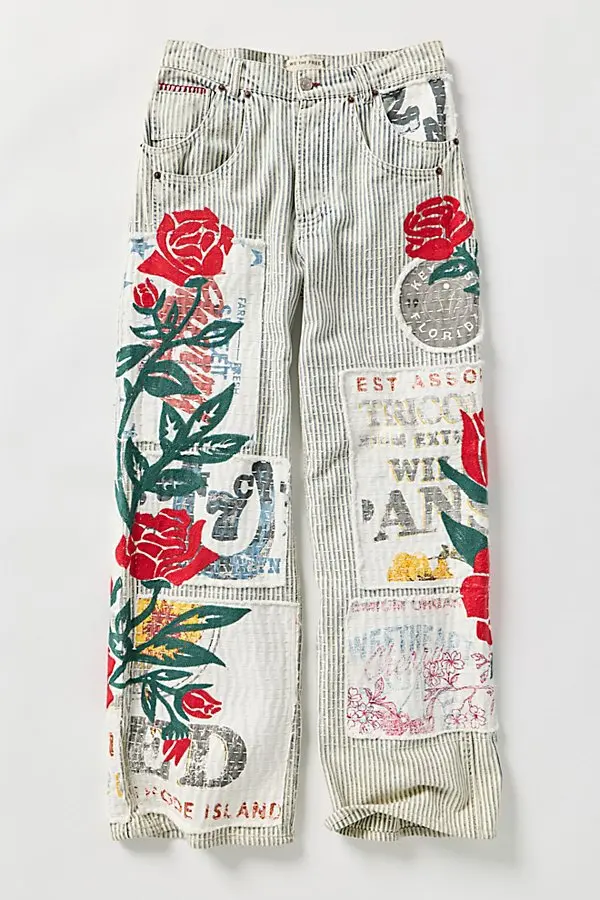Free People We The Free Lost And Found Boyfriend Jeans - Secret Getaway