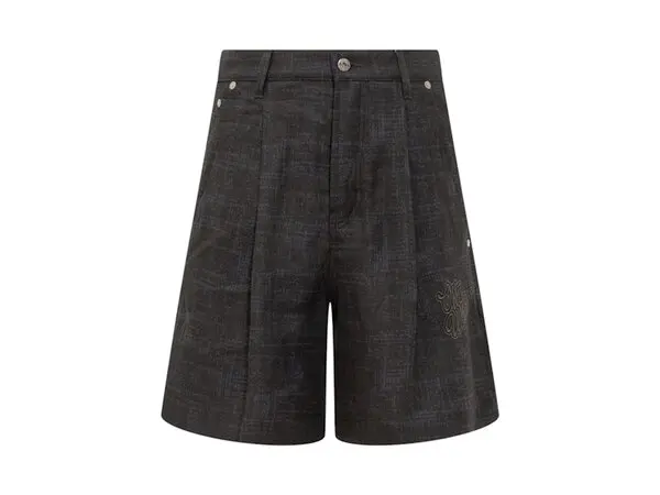 Off-White High-rise Wide-leg Shorts - Blue