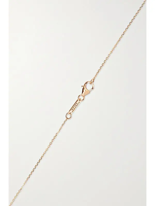 SUZANNE KALAN 18-karat Rose Sapphire And Diamond Necklace