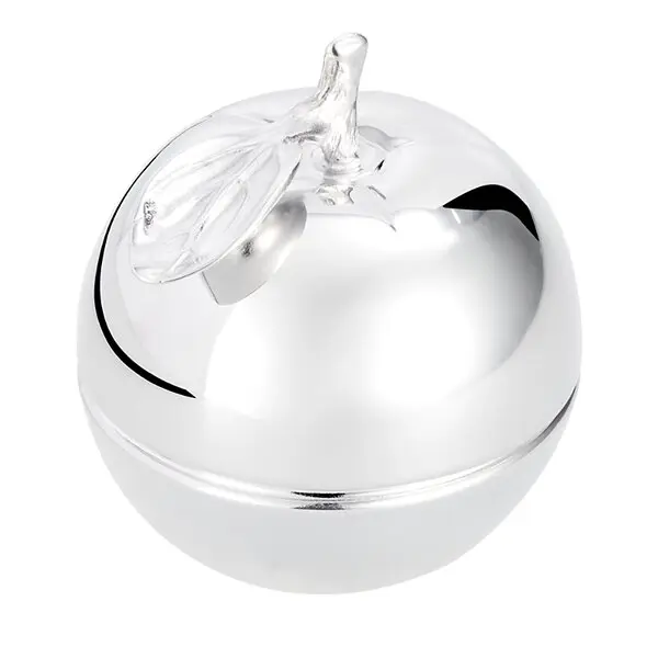 Christofle Silverplated Apple Bonbonniere - No Color