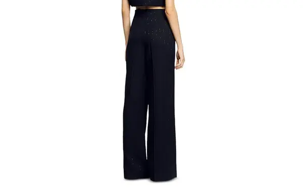 Sandro Cropped Sequin Jacket - Black