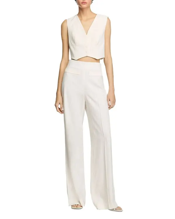 Sandro Cropped Jacket - Ecru