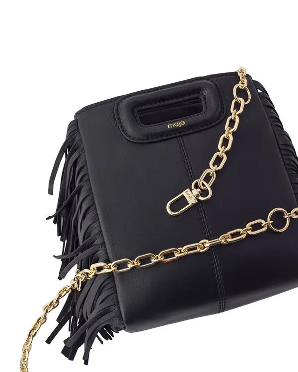 Maje Mini Leather Fringe Bag