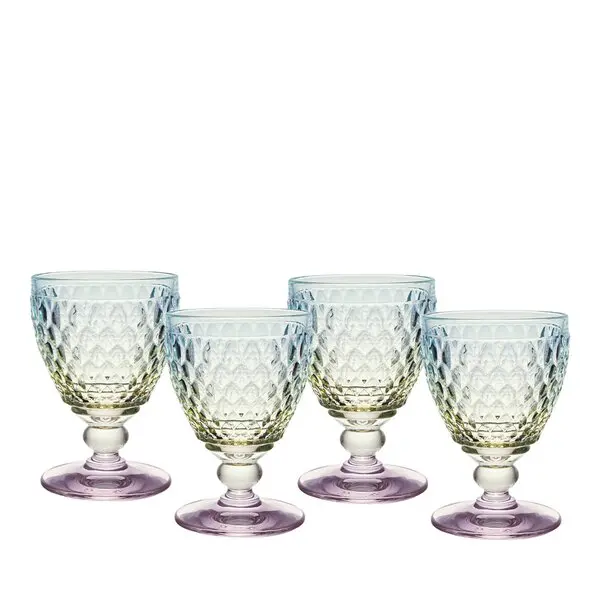 VILLEROY & BOCH Boston Pearl Crystal Goblet, Set Of 4 - Multi