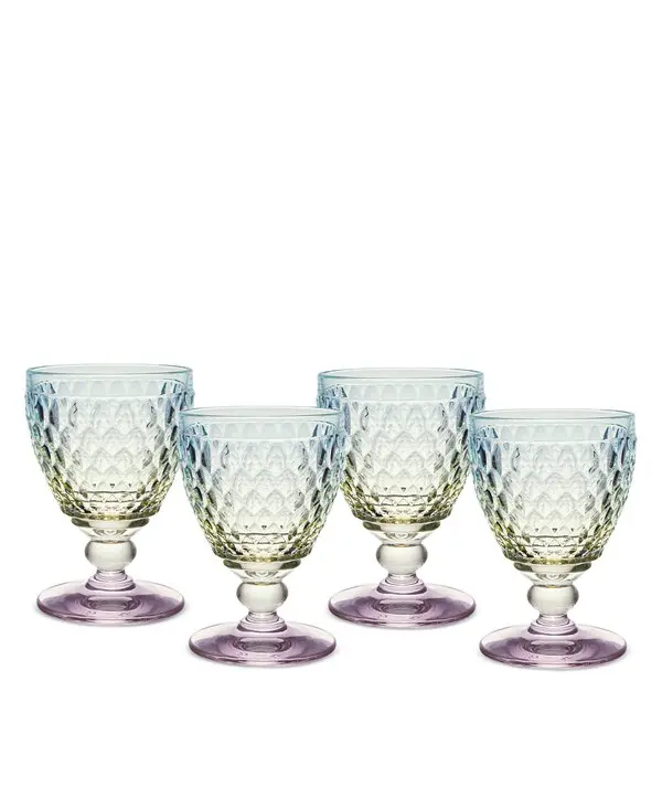VILLEROY & BOCH Boston Pearl Crystal Goblet, Set Of 4 - Multi