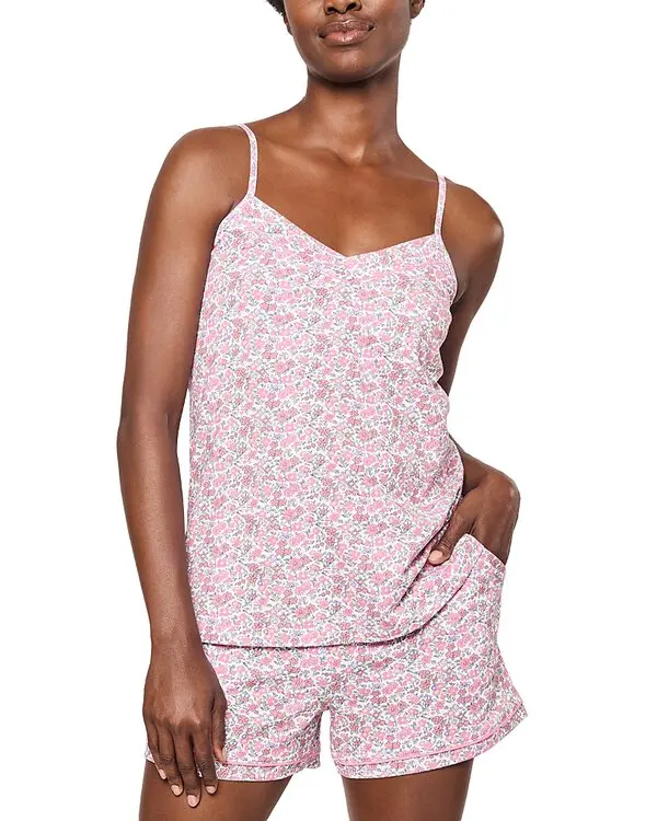 PETITE PLUME Sylvie Floral Shorts Pajama Set - Fleurs De Rose