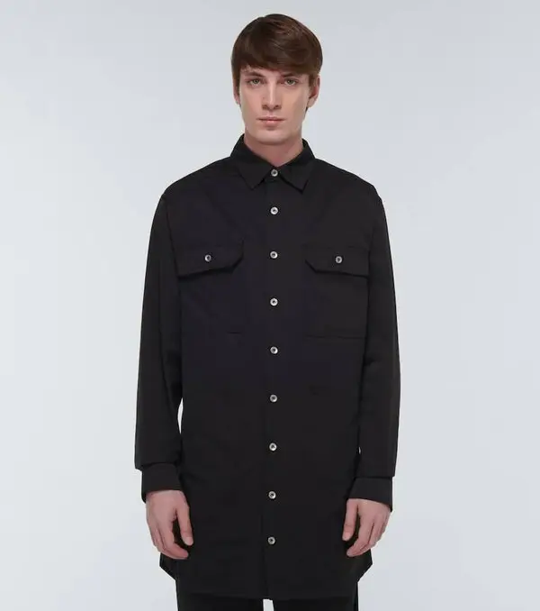 Rick Owens Cotton-blend Poplin Overshirt