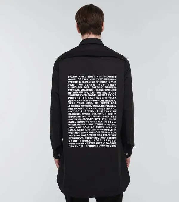 Rick Owens Cotton-blend Poplin Overshirt