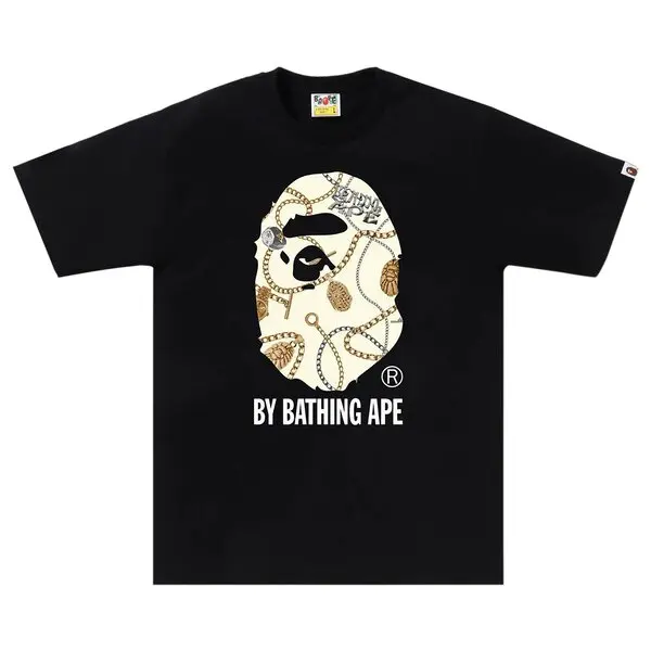 A BATHING APE Jewels Bathing Ape Tee - Black