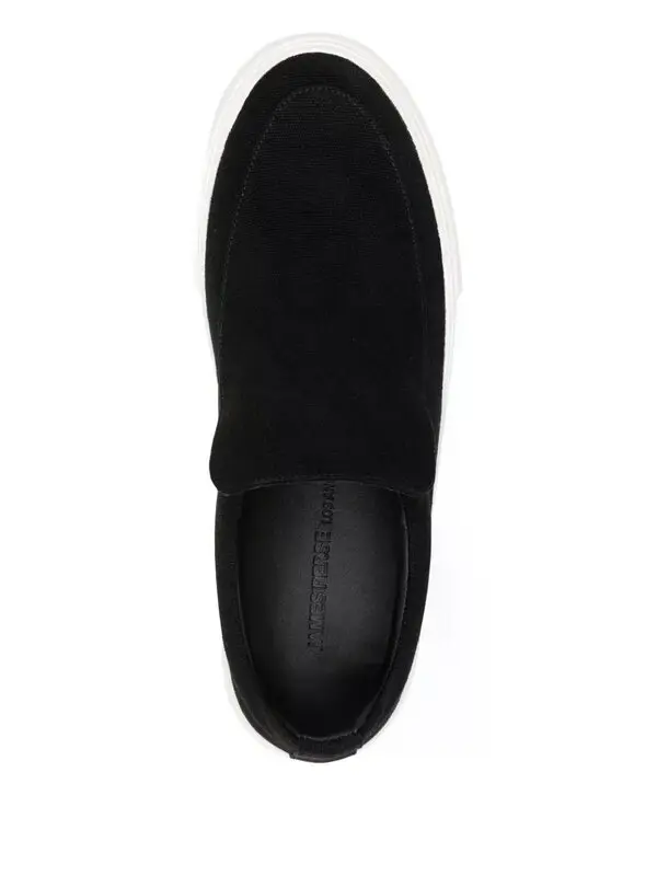 JAMES PERSE Canvas Slip-on Sneakers - Black