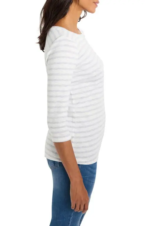 NIC+ZOE Stripe Boat Neck T-shirt