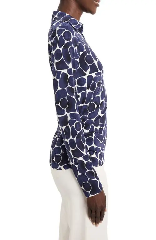 NIC+ZOE Geo Pebble Faux Wrap Top