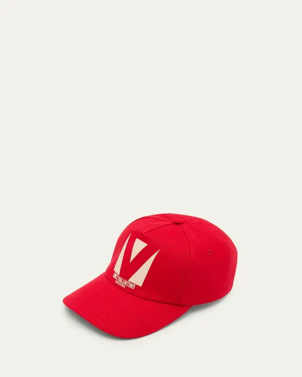 Valentino Garavani Vlogo Baseball Cap - Rossoburro