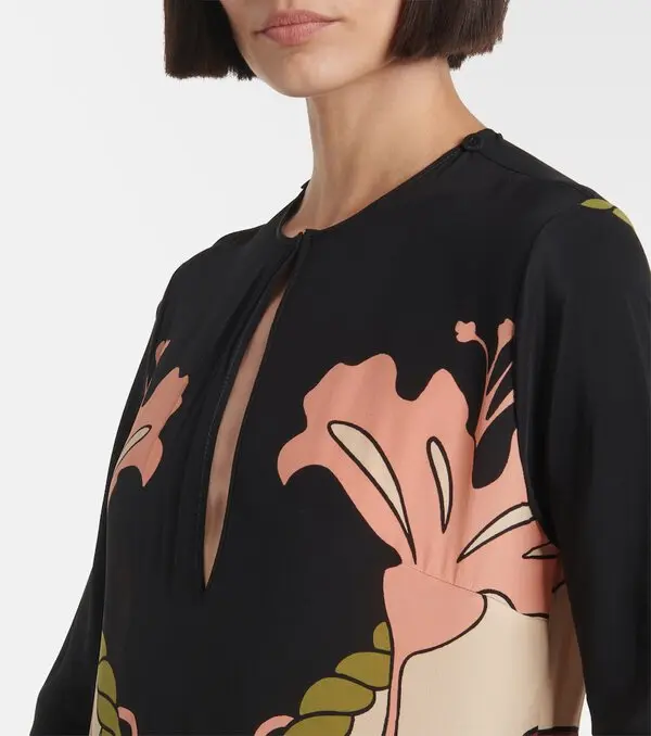 Johanna Ortiz Sequined Printed Silk Tunic