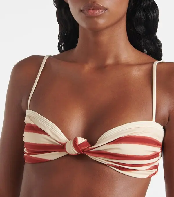 Johanna Ortiz Striped Bikini Top - Multicoloured