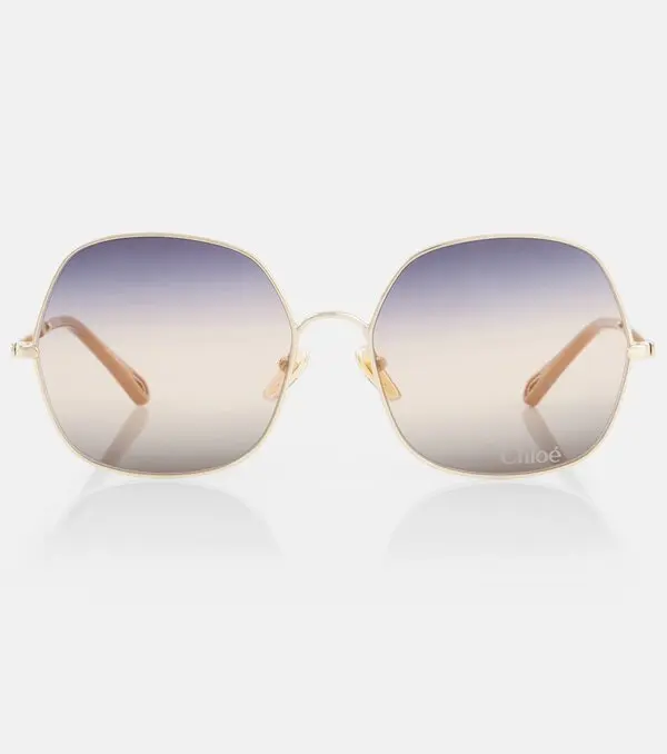 Chloé Oversized Round Frame Sunglasses - Multicoloured